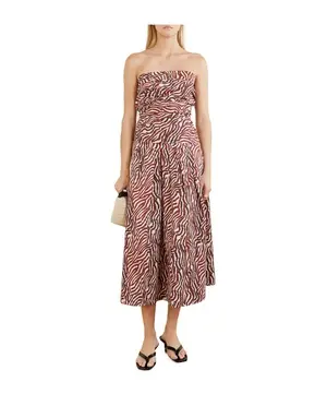 Proenza Schouler Pleated Printed Cotton-blend Poplin Maxi Skirt