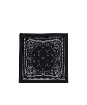 Giada Benincasa Soho Paisley-print Embroidered Scarf Navy