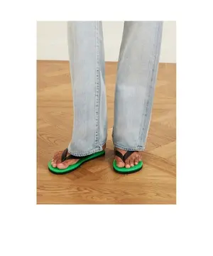 Auralee Leather Flip Flops