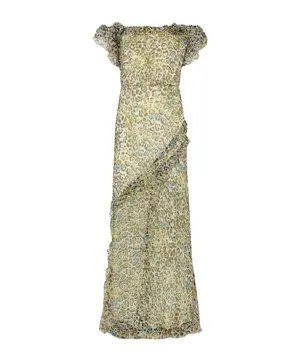 Saloni Frill Evening Dresses