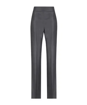 Valentino Garavani Pleated Straight Leg Pants - Black