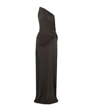Alex Perry Simple One-shoulder Maxi Dress - Black