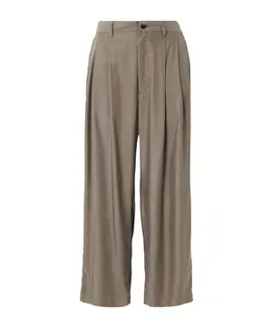 SSSTEIN Pleated Twill Wide-leg Pants