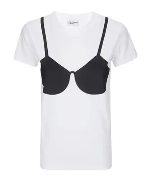 Vaquera Bra Print T-shirt - White