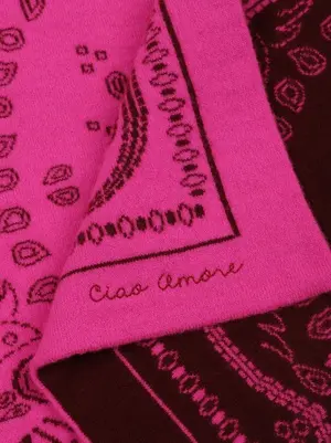 Giada Benincasa Soho Paisley-print Square Scarf - Pink