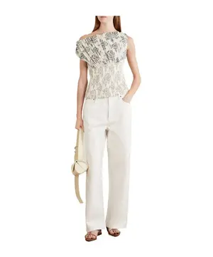 KALLMEYER Floral-brocade Top