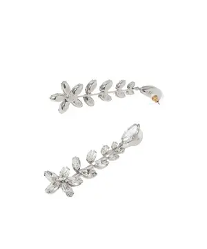 JENNIFER BEHR Rhodium-plated Crystal Earrings