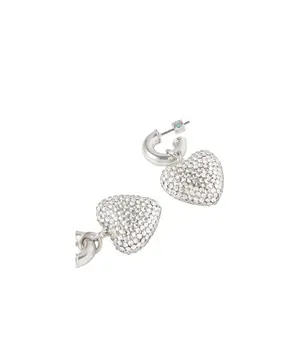 Assouline Crystal Heart Earrings