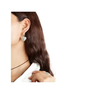 Assouline Crystal Heart Earrings