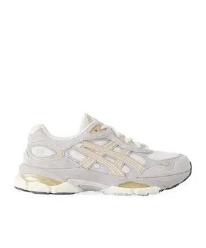 Asics Suede-trimmed Lace-up Mesh Sneakers