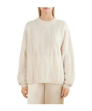 ALLUDE Cable-knit Cashmere And Silk-blend Sweater