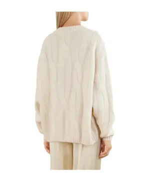 ALLUDE Cable-knit Cashmere And Silk-blend Sweater