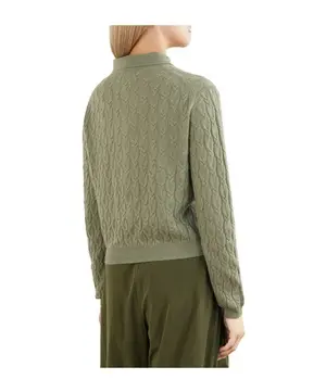 ALLUDE Cable-knit Cashmere Cardigan