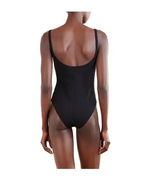 Lisa Marie Fernandez Stretch-seersucker Swimsuit