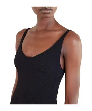 Lisa Marie Fernandez Stretch-seersucker Swimsuit