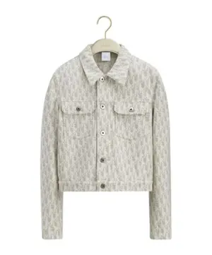 Dior Long-sleeve Denim Jacket - Grey