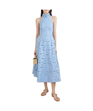 Rebecca Vallance Halterneck Midi Dress