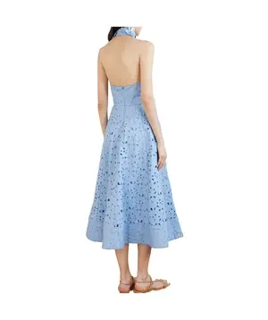 Rebecca Vallance Halterneck Midi Dress