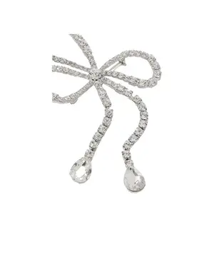 JENNIFER BEHR Rhodium-plated Crystal Brooch