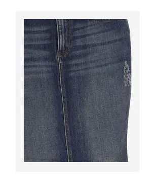 Matieres Fecales Belted Denim Skirt