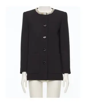 Valentino Garavani Long-sleeved Casual Jacket - Black