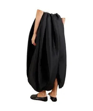 Calvin Klein Gathered Duchesse Satin Maxi Skirt