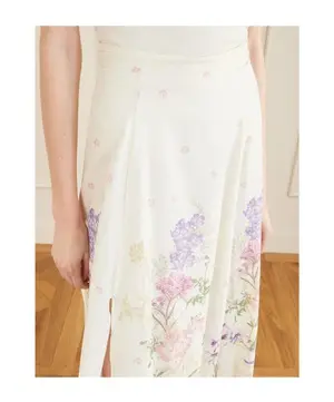 Charo Ruiz Ibiza Floral-print Cotton-blend Maxi Skirt