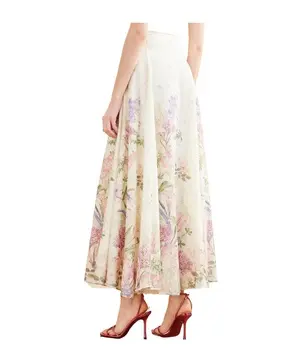 Charo Ruiz Ibiza Floral-print Cotton-blend Maxi Skirt