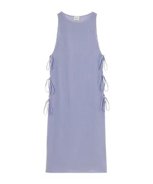 Le Kasha Organic Linen Midi Dress