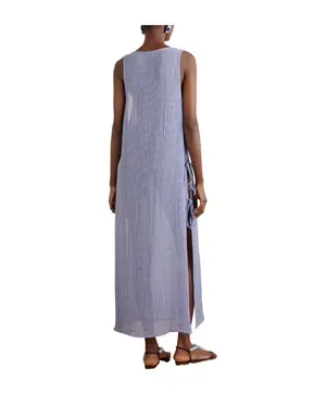 Le Kasha Organic Linen Midi Dress