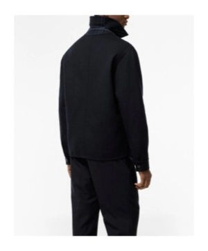 Burberry Logo-detail Jacket - Navy Check