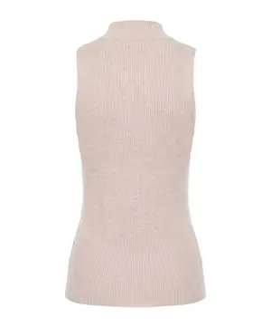 Brunello Cucinelli Ribbed Knit Sleeveless Top