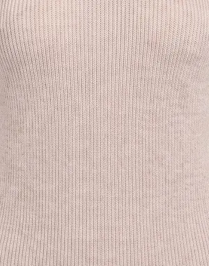 Brunello Cucinelli Ribbed Knit Sleeveless Top