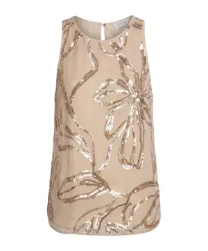 Brunello Cucinelli Sequin-embroidered Chiffon Dress