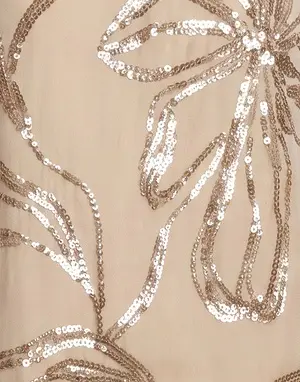 Brunello Cucinelli Sequin-embroidered Chiffon Dress