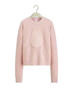Dior Medaillon Embroidered Sweater - Pink