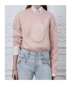 Dior Medaillon Embroidered Sweater