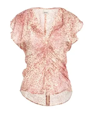 Isabel Marant Étoile Short Sleeve Velour Top
