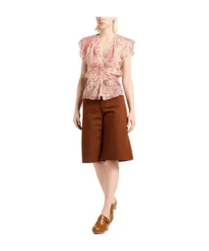 Isabel Marant Étoile Short Sleeve Velour Top