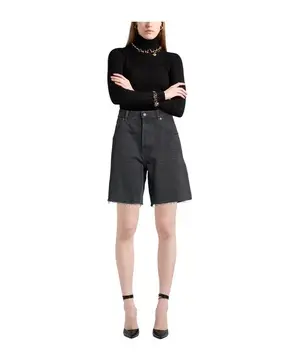 Saint Laurent Colorful Denim Shorts