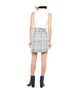 Dolce & Gabbana Colorblock Tweed Aline Skirt