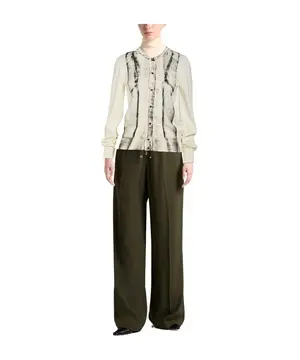 MAISON MARGIELA Solid-colored Knit Cardigan