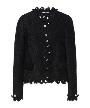 DOLCE & GABBANA Dolce  Gabbana Solid-Color Embroidered Coat