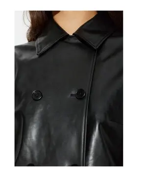 JIL SANDER Long-sleeved Leather Coat