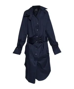 VIVIENNE WESTWOOD Long-sleeve Shirt Dress - Navy