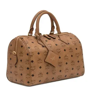 Mcm Zippered Shoulder Bag