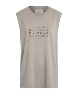 MAISON MARGIELA Sleeveless Crew-neck T-shirt - Grey