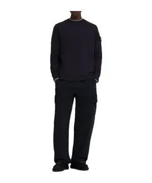 Stone Island Crew Neck Sweatshirt With Logo