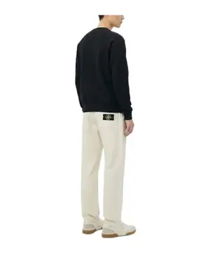 Stone Island Crew Neck Sweatshirt With Raglan Sleeves