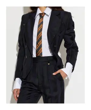 VIVIENNE WESTWOOD Striped Double-breasted Blazer
